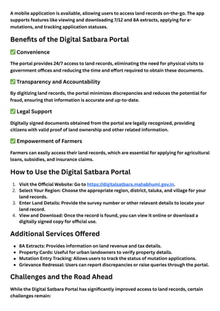 Digital Satbara Portal Transforming Land Records Access in Maharashtra ...