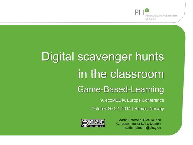 Digital scavenger hunts norwey 2014 | PPTX