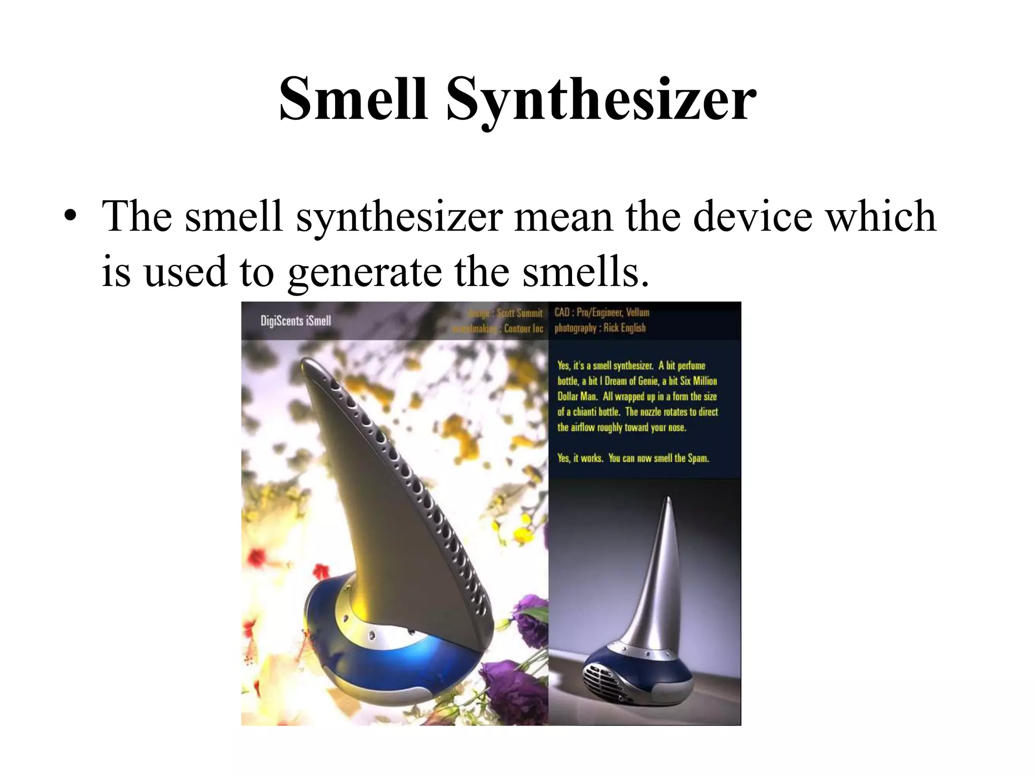 Digital scent technology | PPT