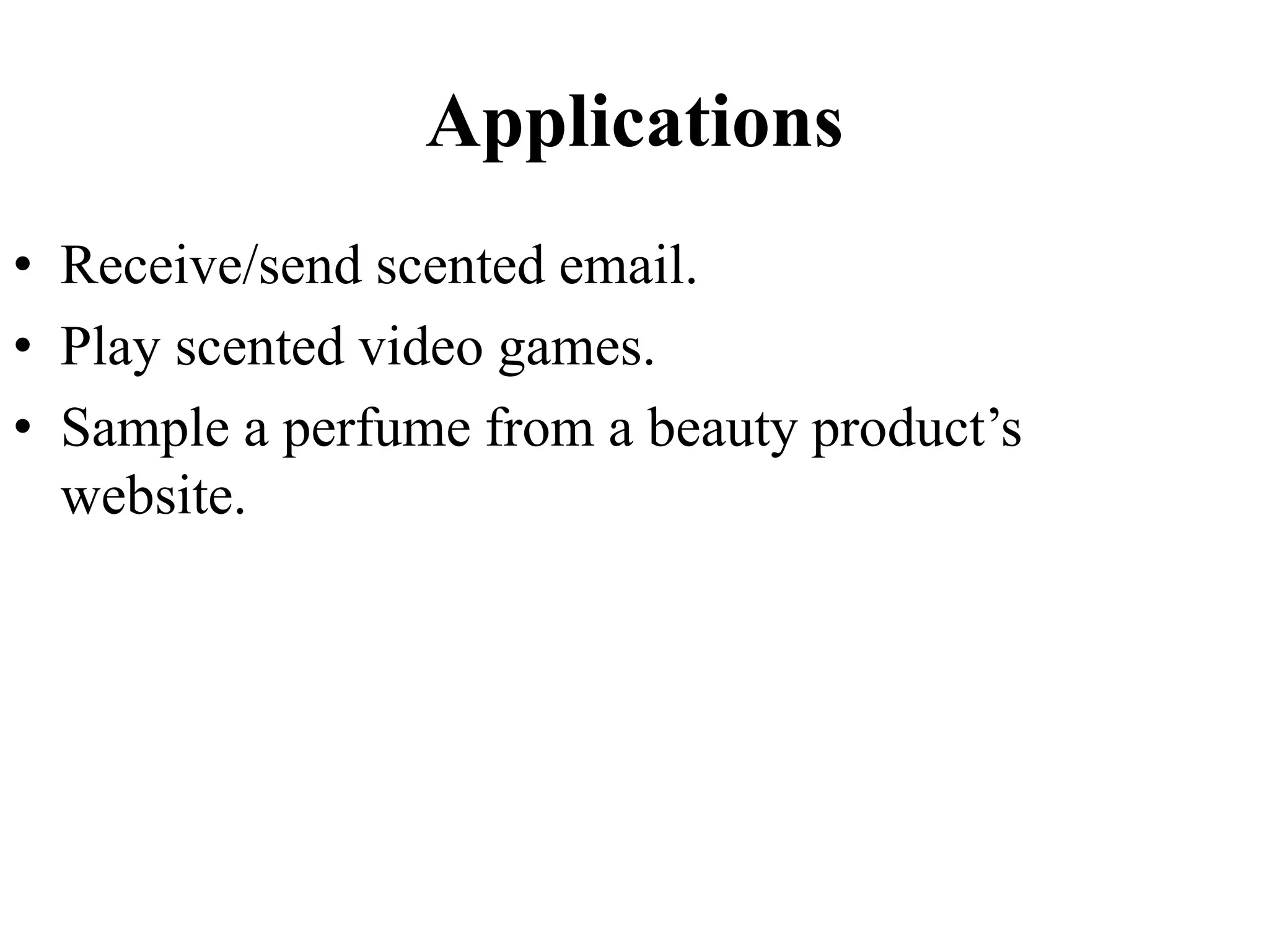 Digital scent technology | PPT