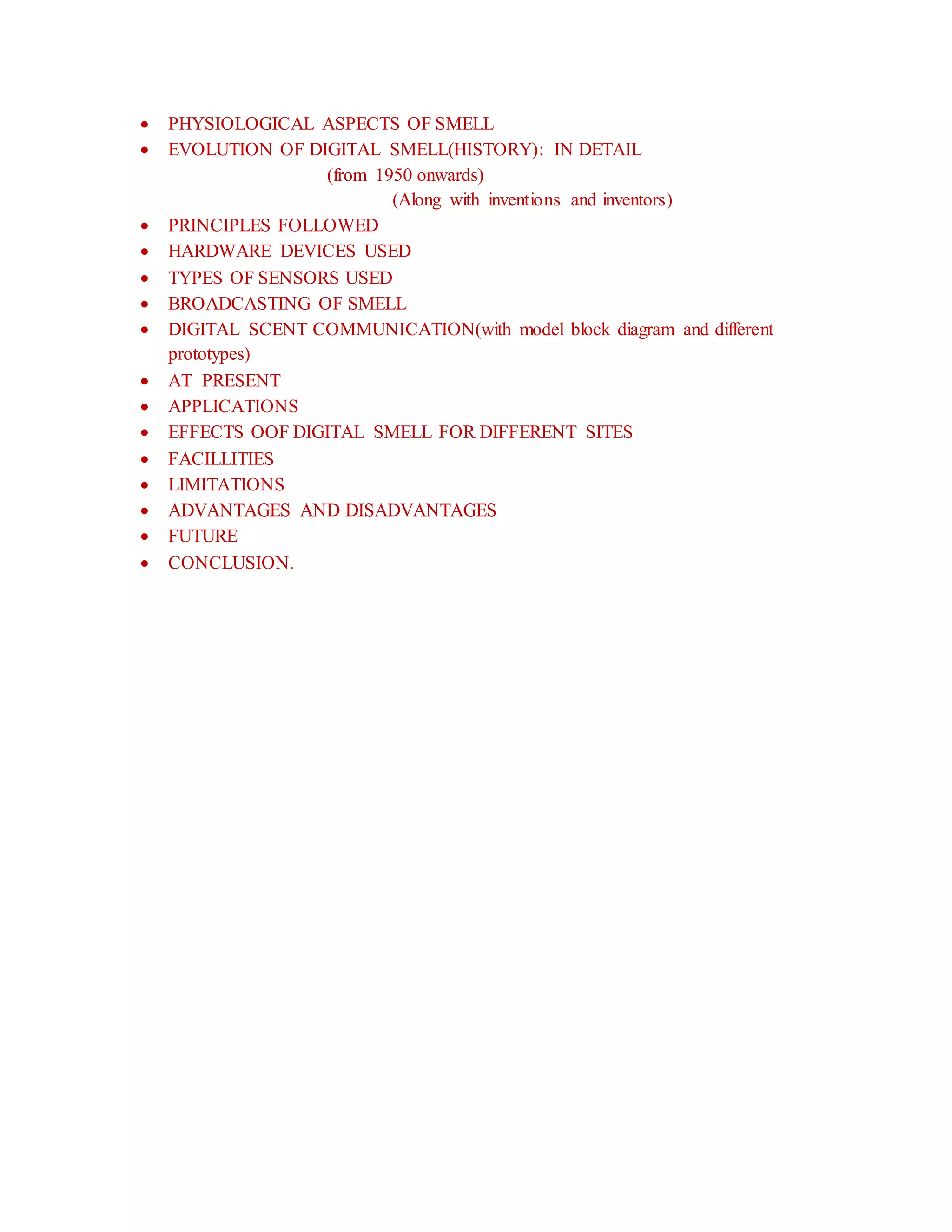 Digital scent technology abstract | DOCX