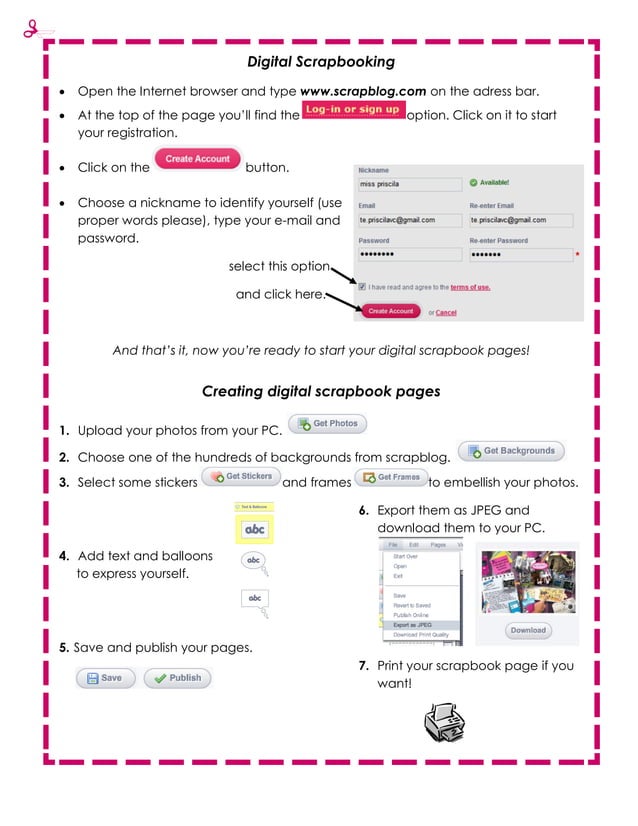 Digital Scrapbooking | PDF