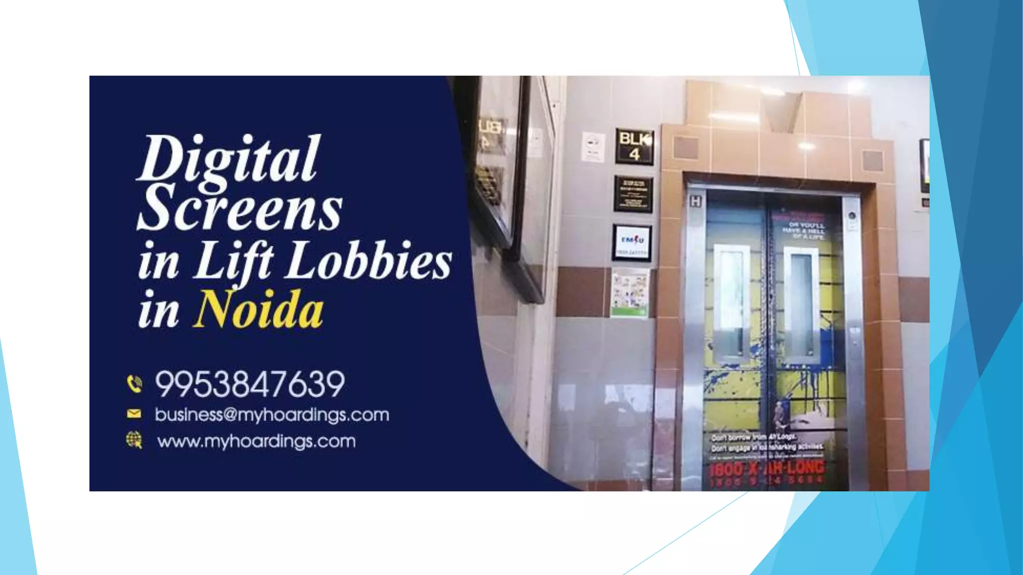 Digital screen lift advertising | PPTX