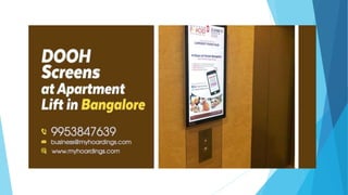 Digital screen lift advertising | PPT