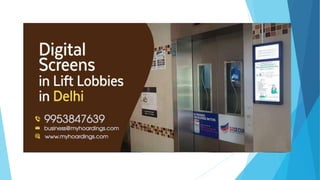 Digital screen lift advertising | PPTX