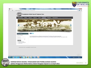 Pengdigitalan Subjek Sejarah Tingkatan Lima (Sistem Prototaip) | PDF