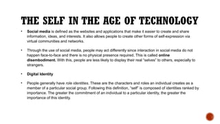 understanding the self (Digital self and the concept) ) | PPTX