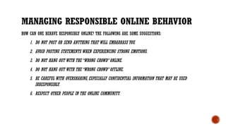 understanding the self (Digital self and the concept) ) | PPT