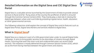 Digital Seva: Your Gateway to Online Services | PPTX