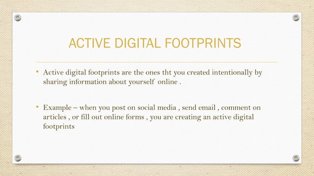 digitals footprints - class 11 computer science | PPTX