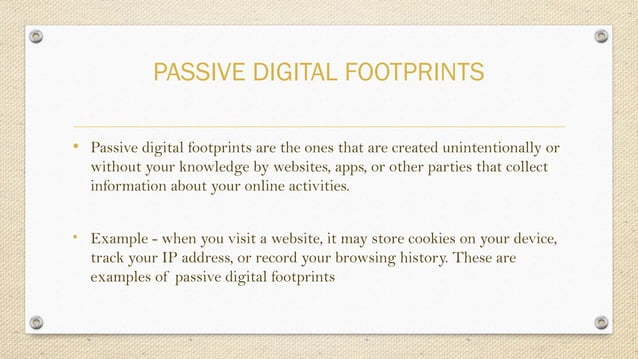 digitals footprints - class 11 computer science | PPTX