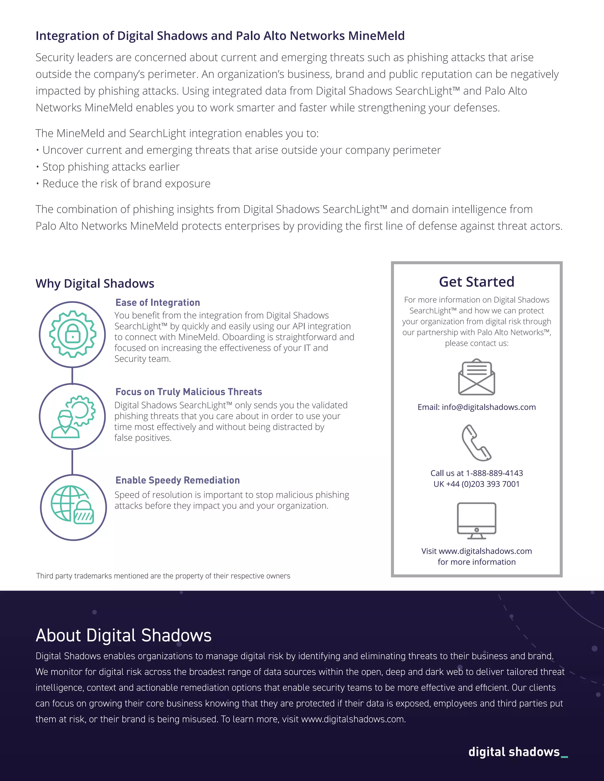 Digital Shadows and Palo Alto Networks Integration Datasheet | PDF