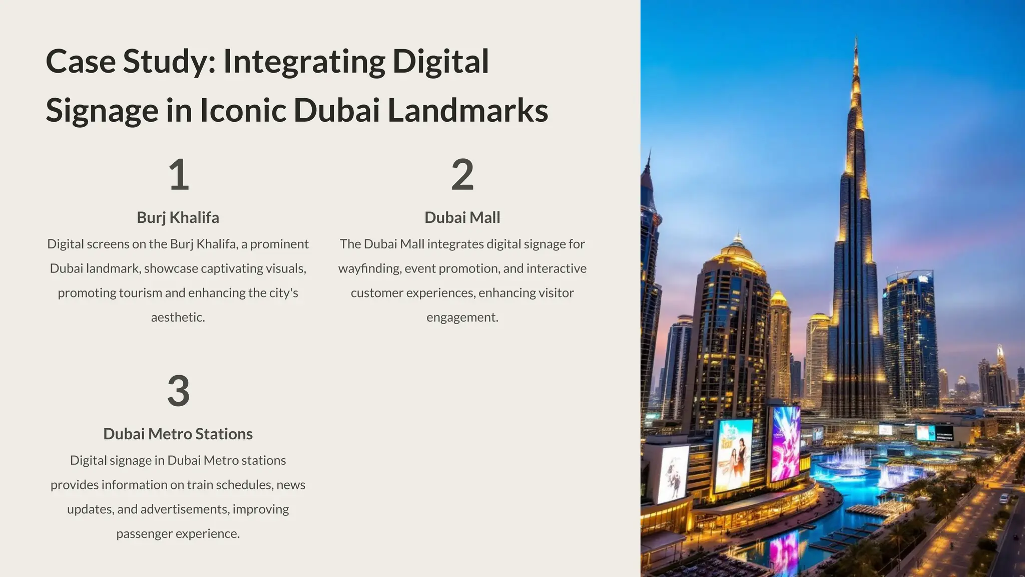 The evolution of digital signage in Dubai: Trends and technologies | PPT