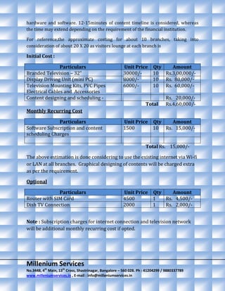 Digital signage for banks | DOCX