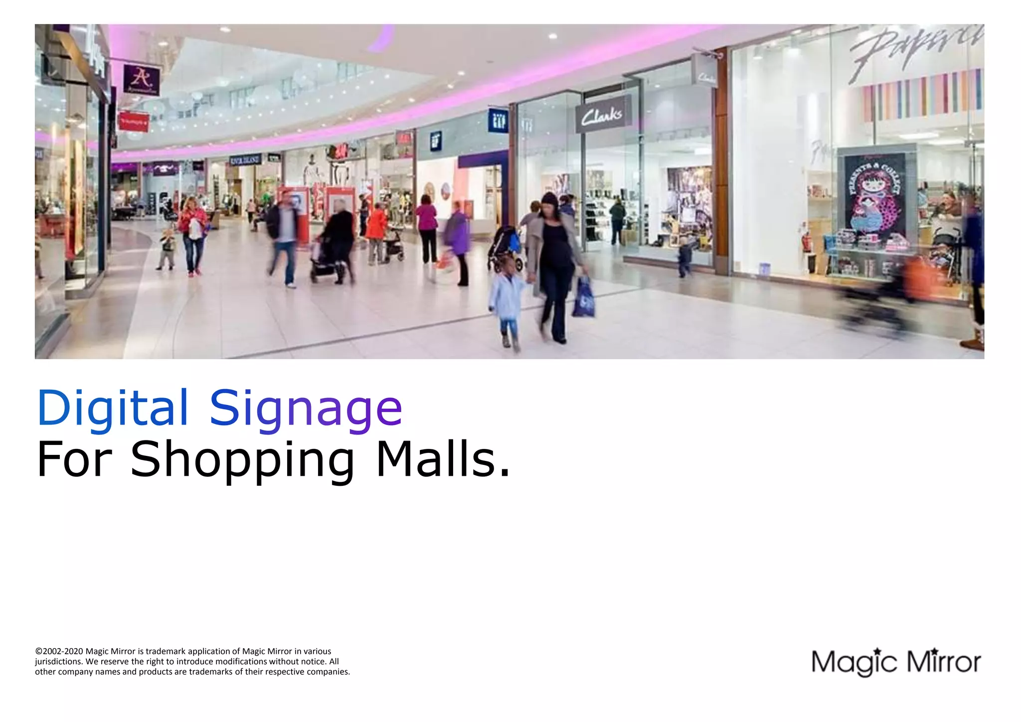 Digital Signage for Shopping Malls | PPTX