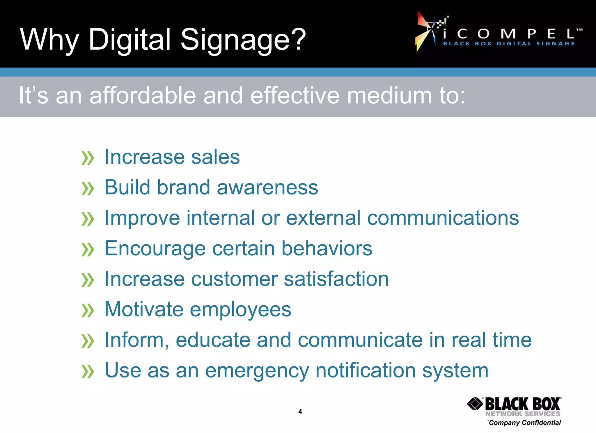 iCOMPEL Black Box Digital Signage Overview | PPT