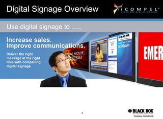 iCOMPEL Black Box Digital Signage Overview | PPT | Technology & Computing