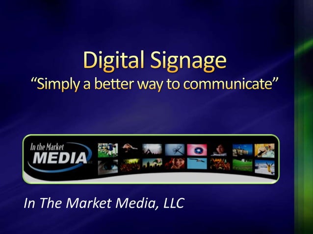 Digital Signage | PPSX | Advertising Industry | Industries