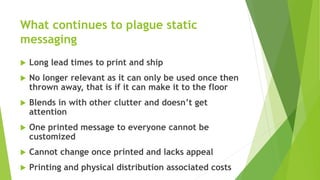 Digital signage verses static displays | PPT