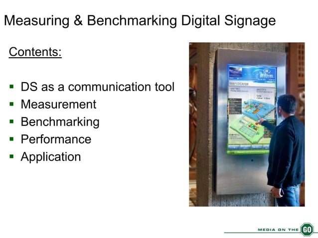 Measuring & Bench-marking Digital Signage | PPT