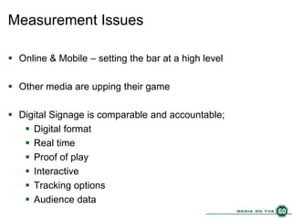 Measuring & Bench-marking Digital Signage | PPT