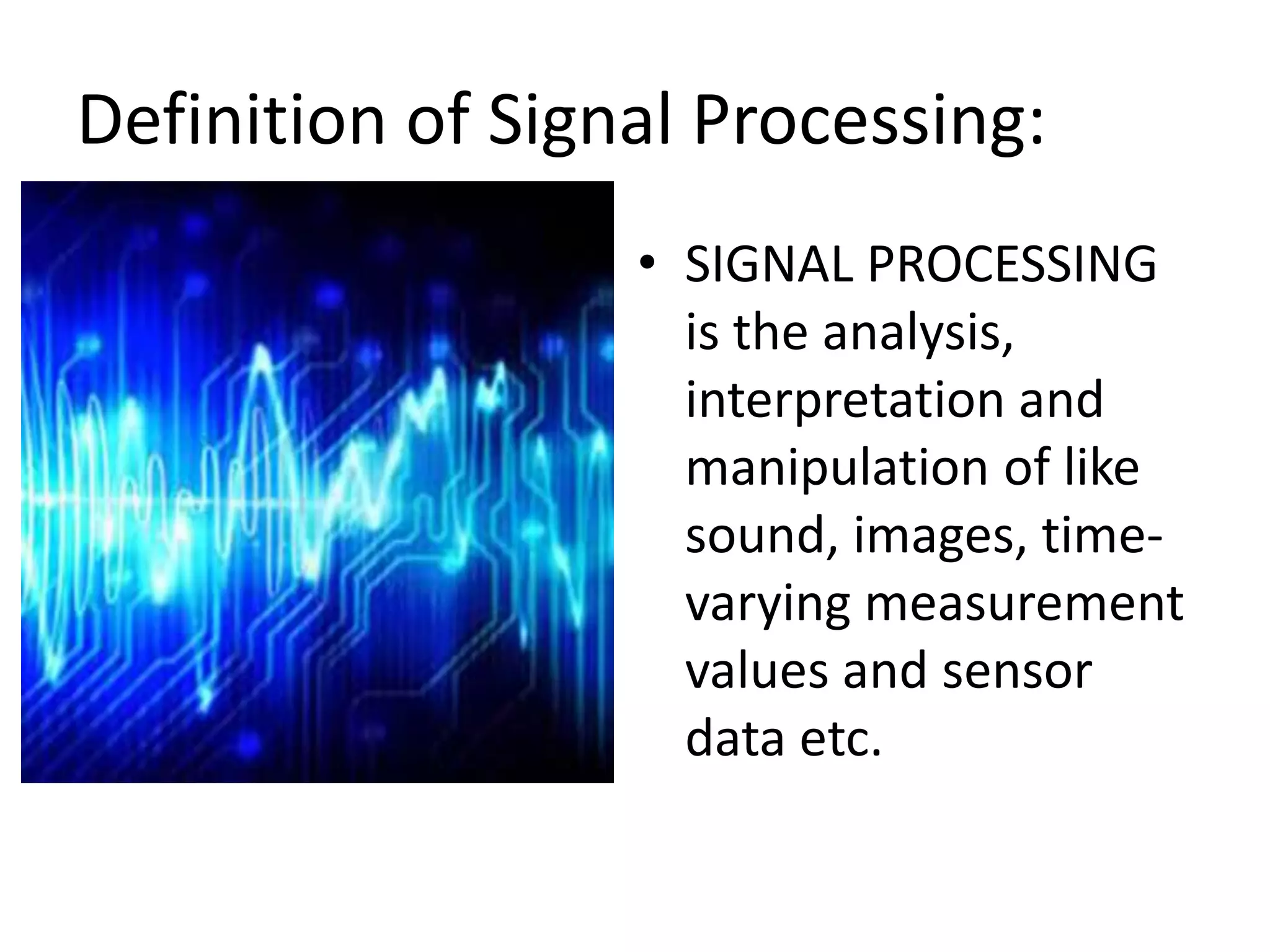 Digital signal processing | PPT