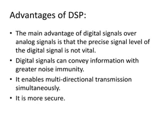 Digital signal processing | PPT