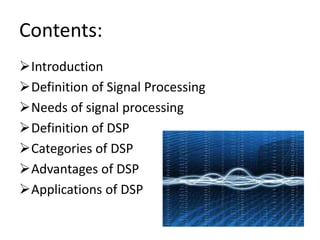 Digital signal processing | PPT