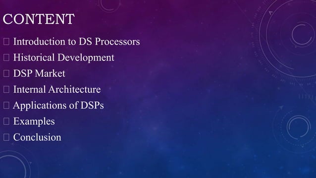 Digital Signal Processing Ppt 