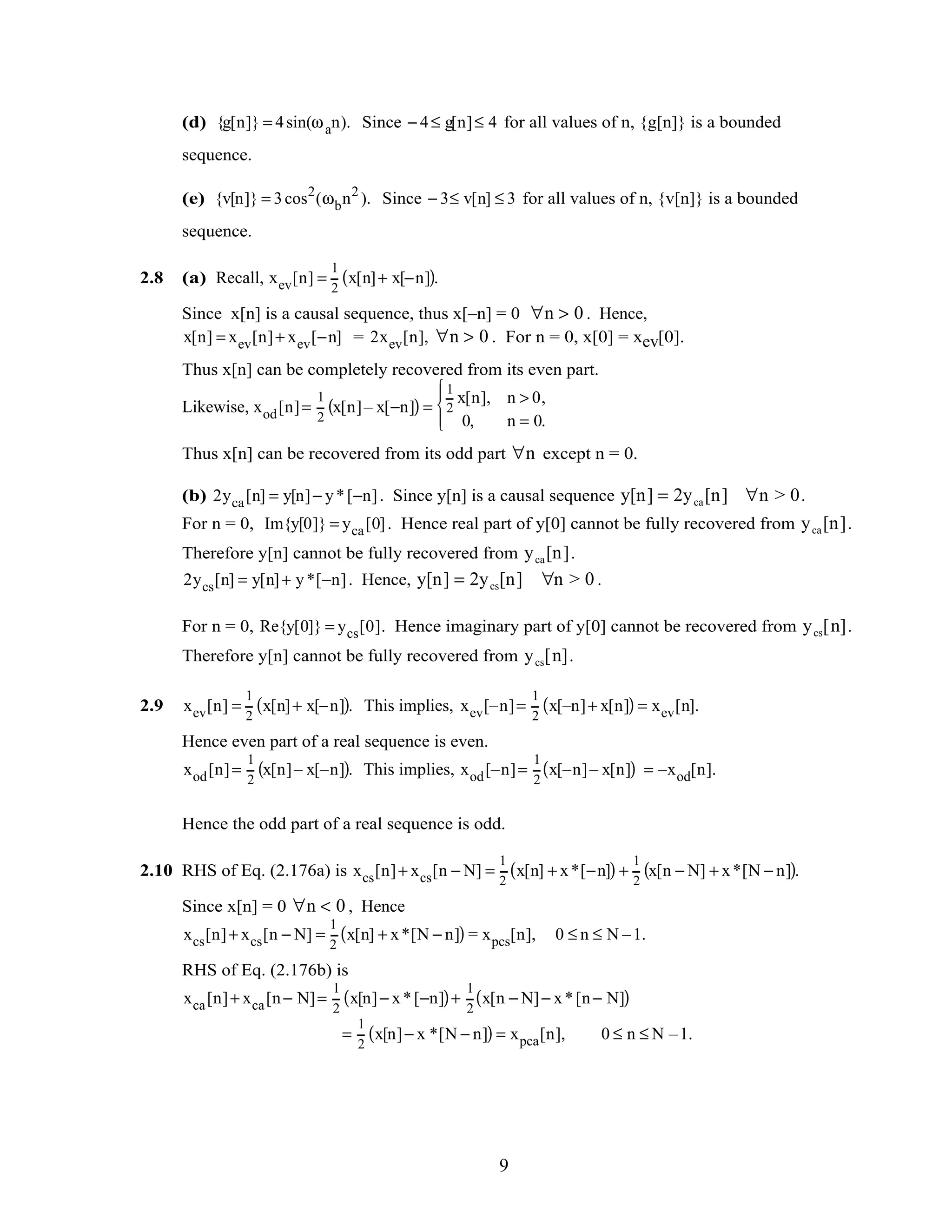 Digital signal processing (2nd ed) (mitra) solution manual | PDF | Physics | Science