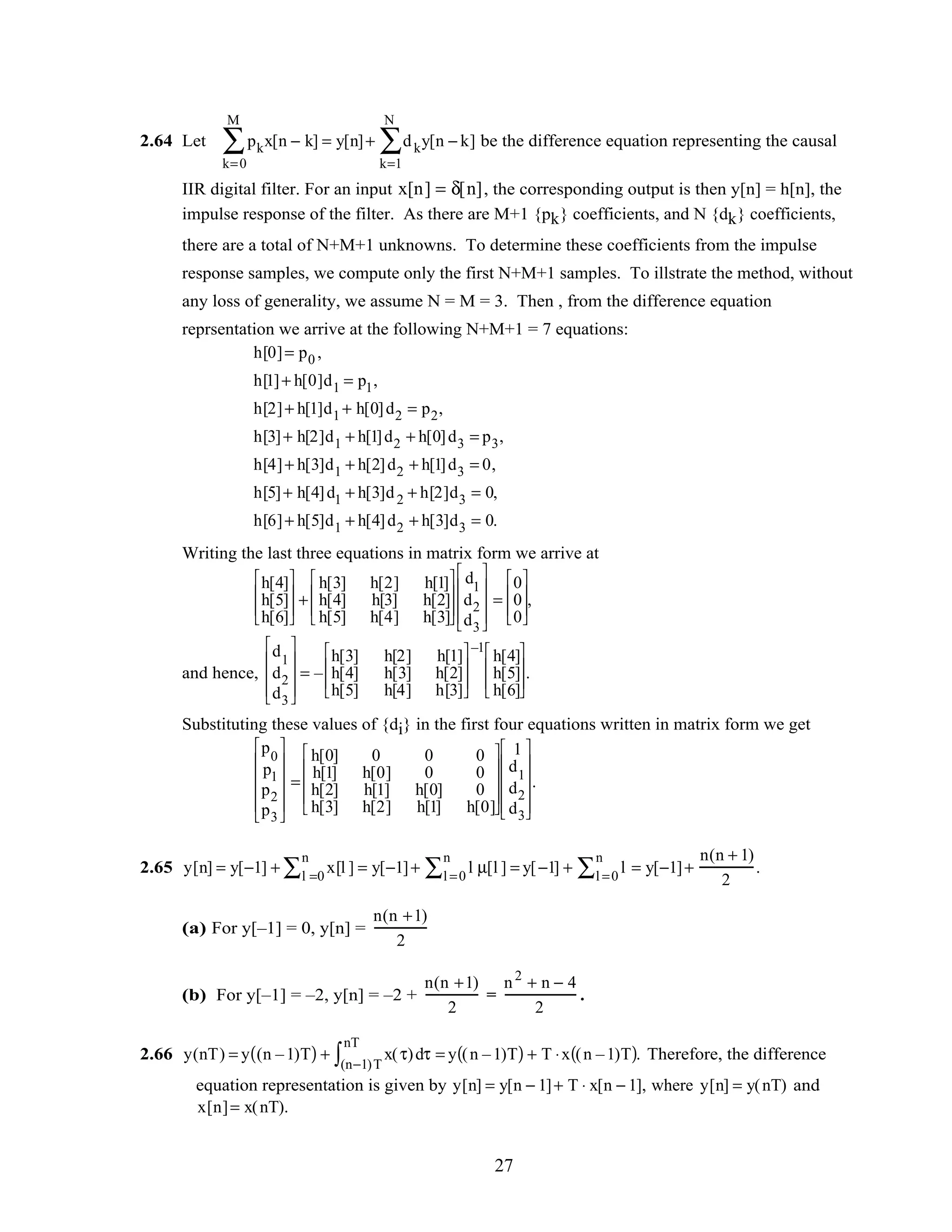 Digital signal processing (2nd ed) (mitra) solution manual | PDF | Physics | Science