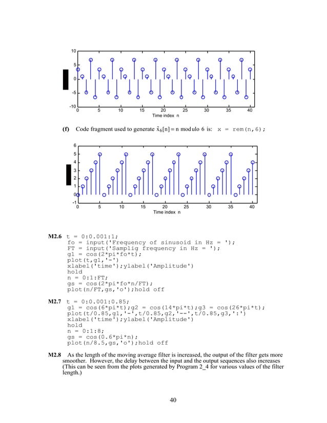 Digital signal processing (2nd ed) (mitra) solution manual | PDF | Physics | Science
