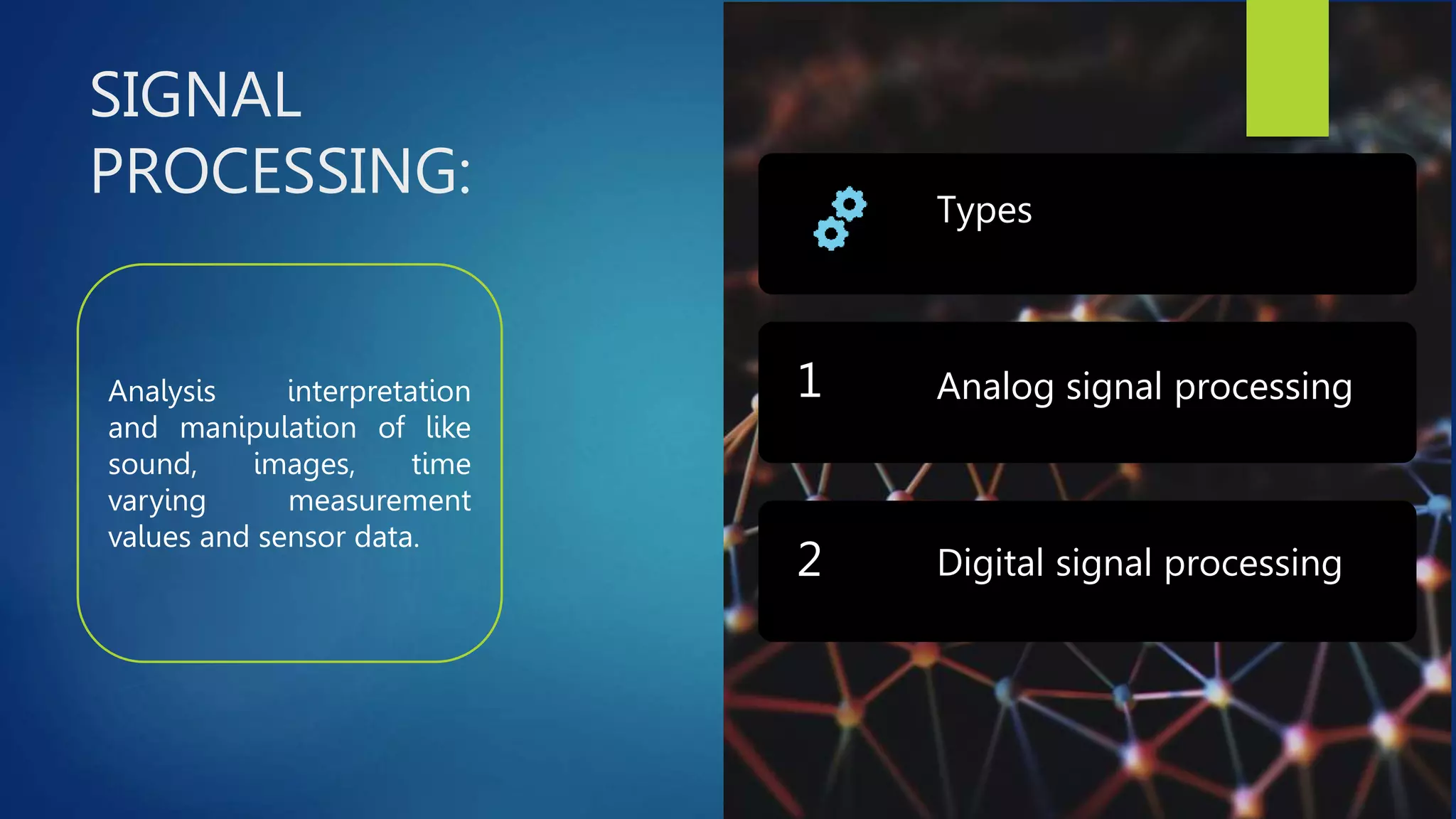 Digital signal processing appliations ecg | PPTX
