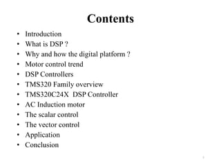 Digital signal processing based on motor control ppt | PDF