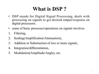 Digital signal processing based on motor control ppt | PDF