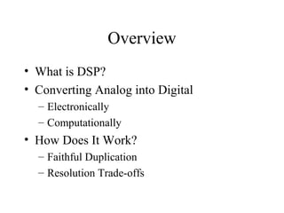 Digital signal processing fundamentals | PPT