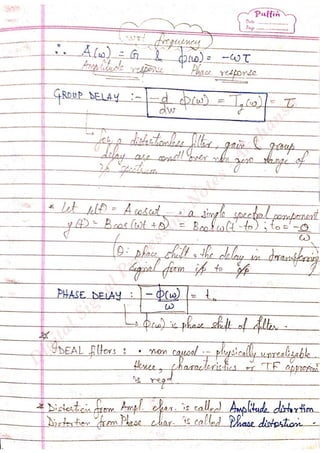 Digital signal processing notes - Akshansh | PDF