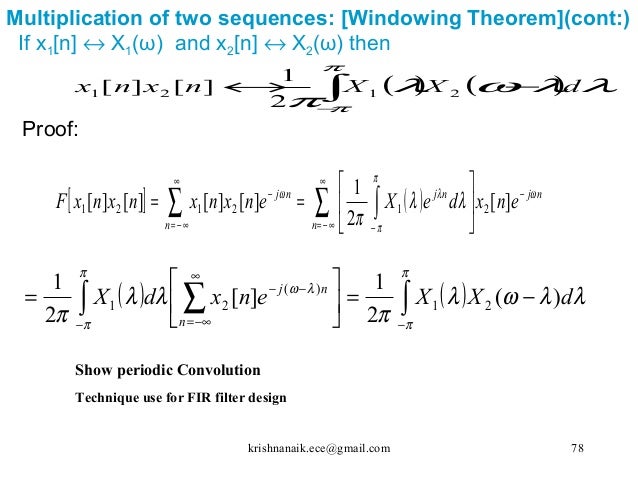 Digital signal processing part2
