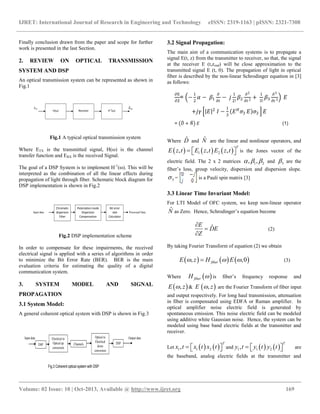 Digital signal processing techniques for lti fiber impairment ...