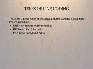 Digital signal transmission in ofc | PPTX