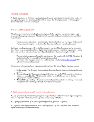 Digital signature | PDF