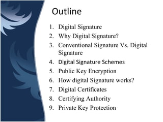 Digital signature | PPT | Computing | Technology & Computing