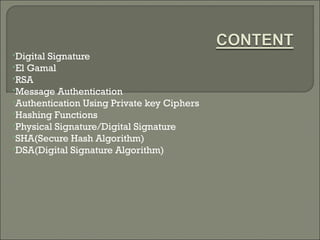 Digital signature | PPT
