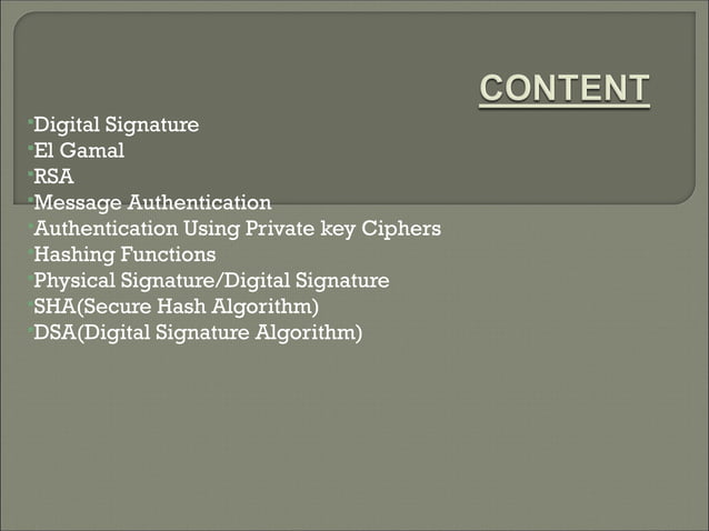 Digital signature | PPT