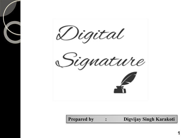 Digital signature | PPT