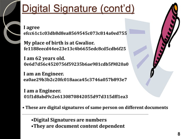 Digital signature | PPT