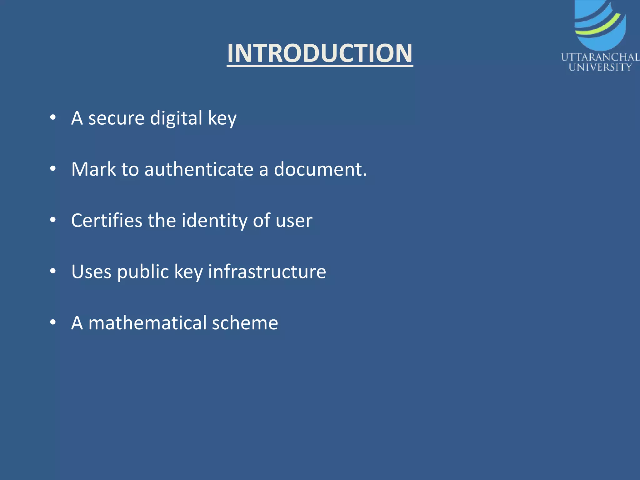 Digital Signature Certificate | PPTX