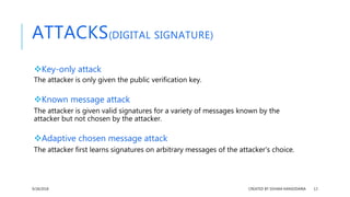 Digital signature(Cryptography) | PPTX