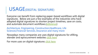 Digital signature(Cryptography) | PPTX