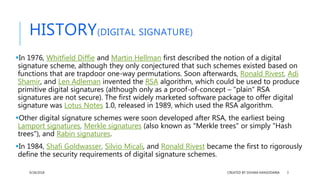 Digital signature(Cryptography) | PPTX